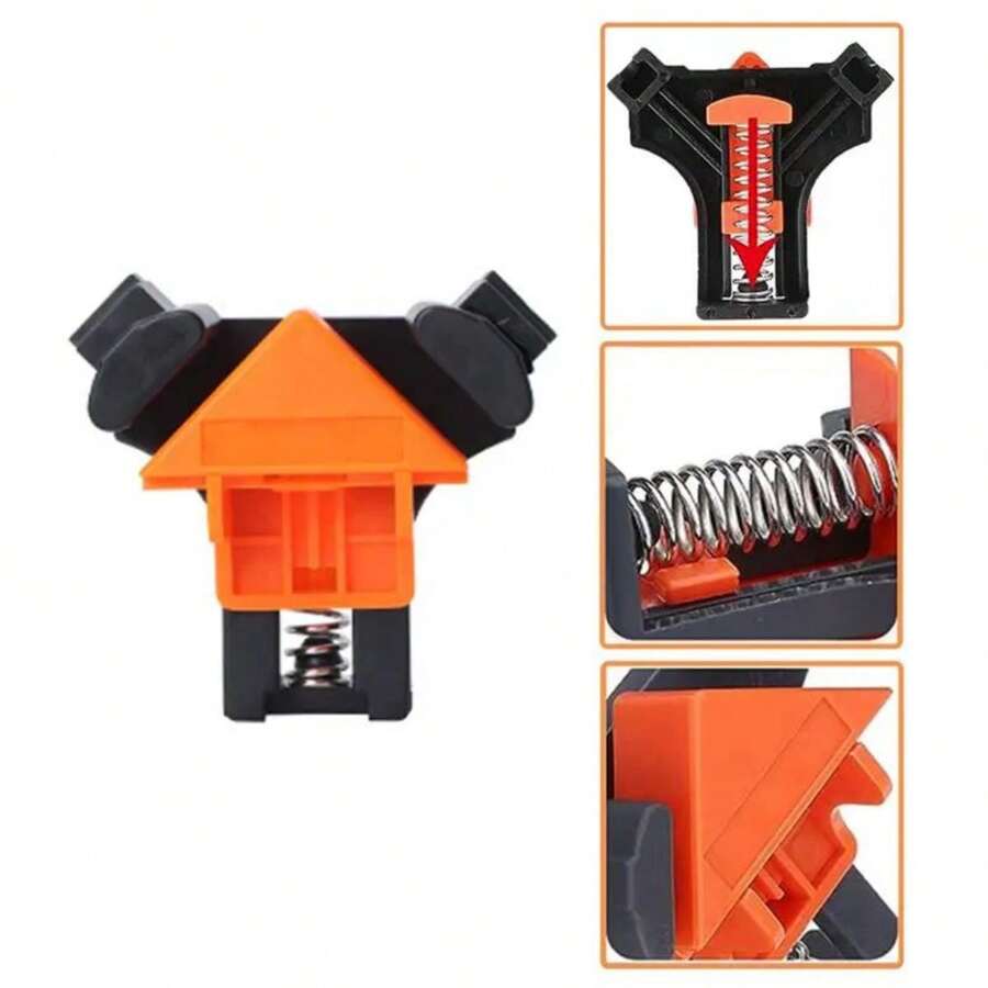 4pcs Woodworking Right Angle Clamp, 90 Degree Fixing Tool, Corner Clamp ...