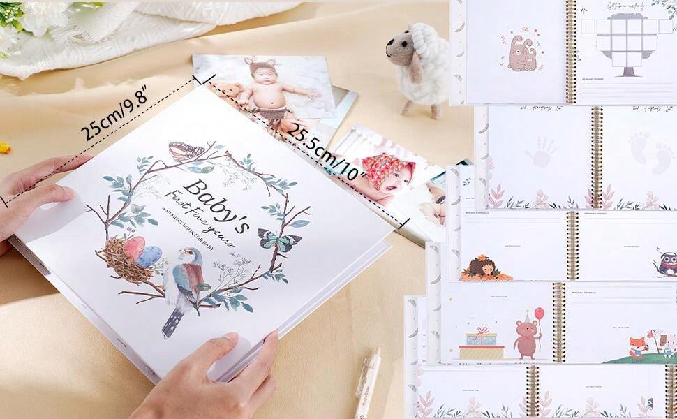 Książka pamięciowa o rozwoju rodziny DIY, ręcznie robiona kolekcja ...