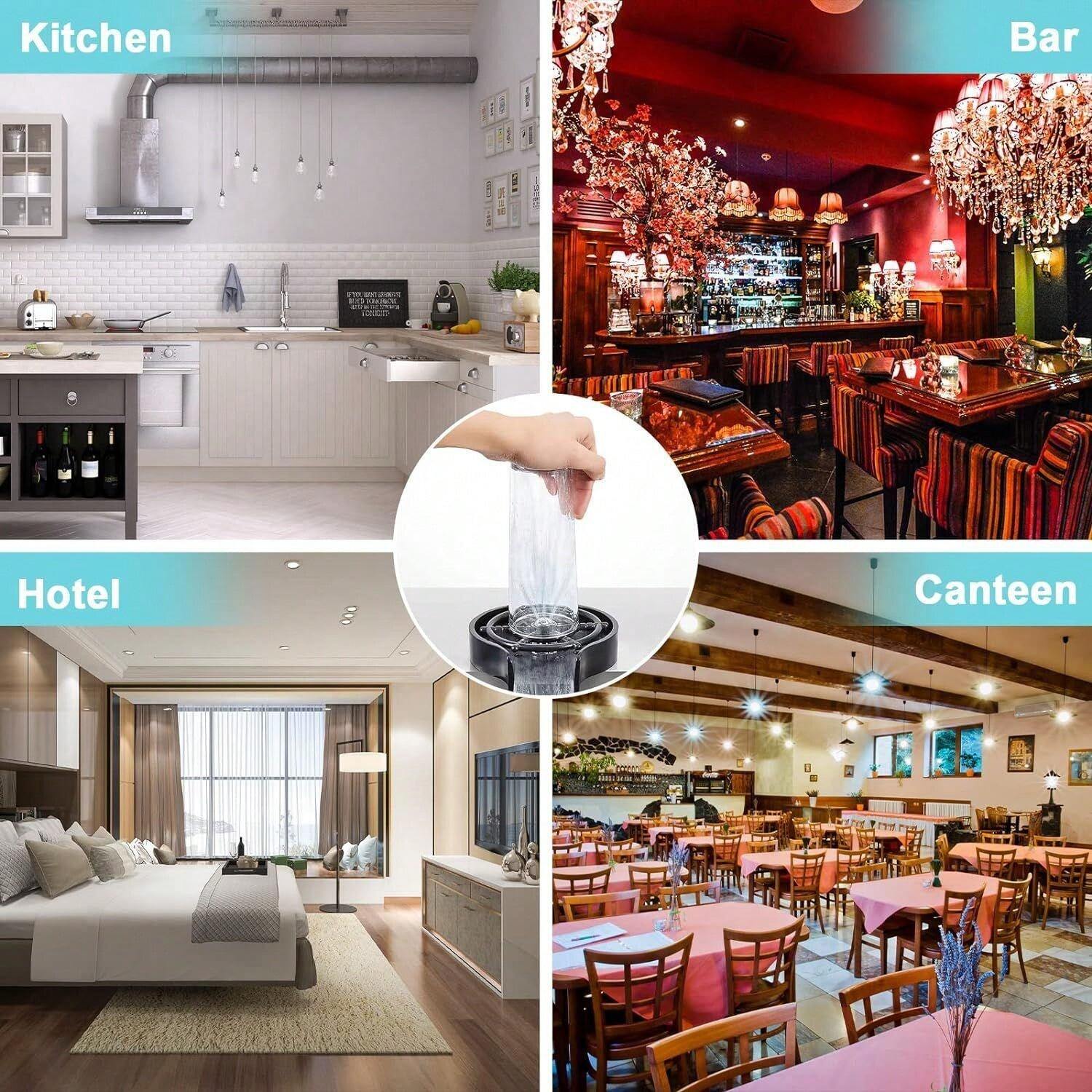 Cup Washer Sink Attachment, Kitchen Sink Automatic Flushing Device High ...