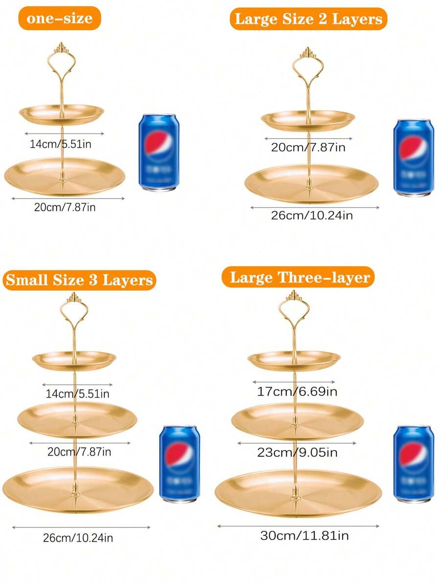 1PC 2-3 Plate + 1 Set Of Accessories Dessert Display Stand Layered ...