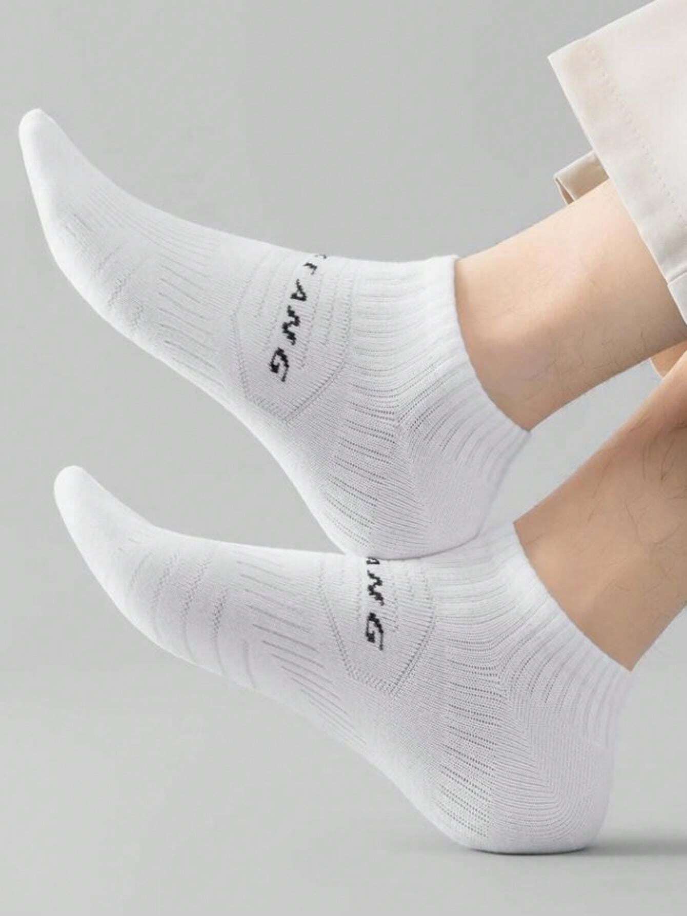 6 Pairs Black Short Socks For Women, Trainer Running Socks, High ...