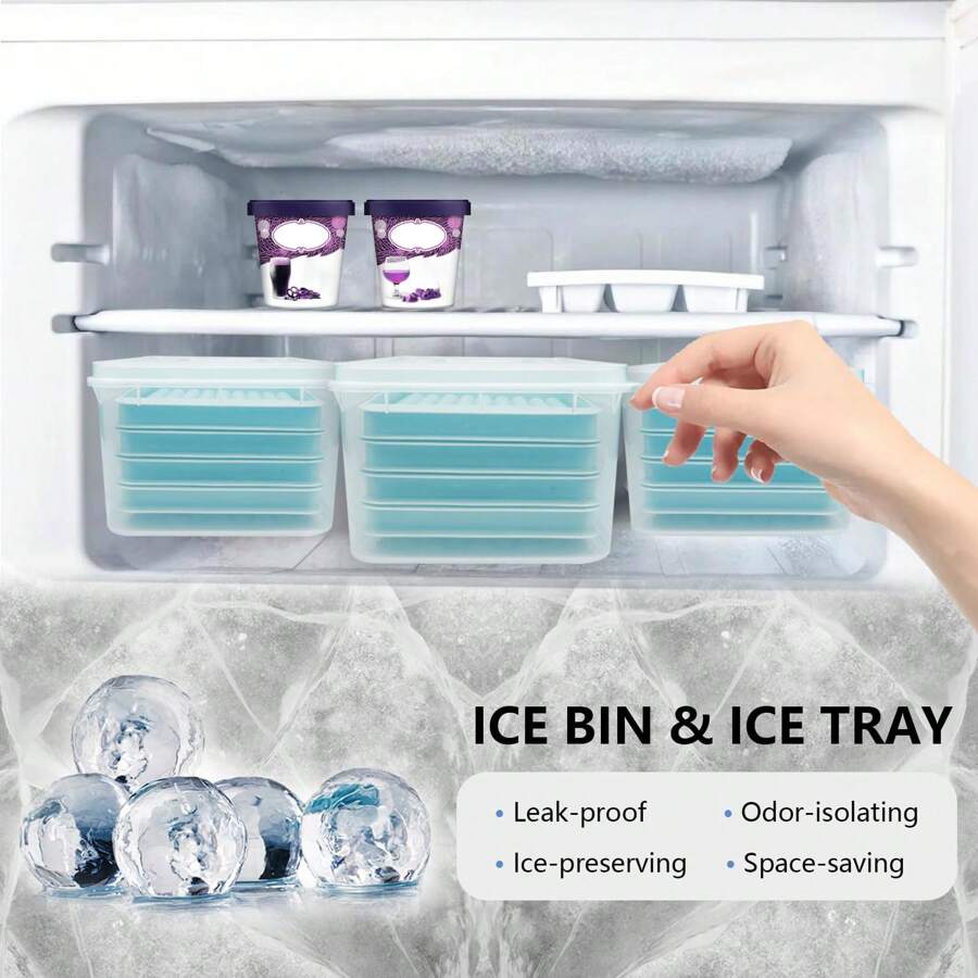 4 Tier Ice Lattice Tray, Reusable Ice Cube DIY Mould, Ice Cube Tray ...