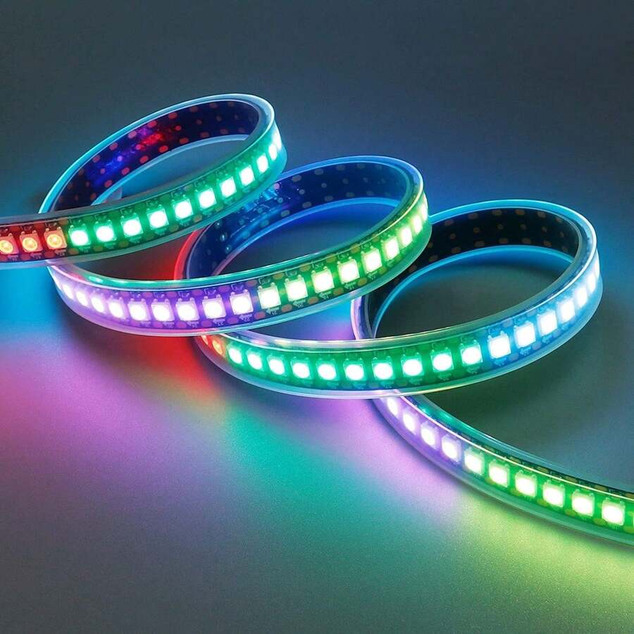 USB5V WS2812B Individually Addressable LED Strip 1 M 144 LED 5050SMD ...