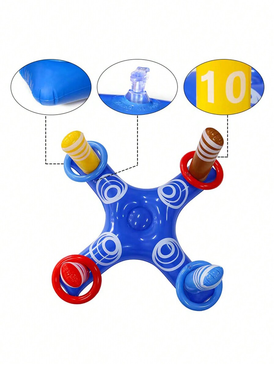 1pc Inflatable Cross Ring Toss Toy For Pool Party, PVC Inflatable Water ...
