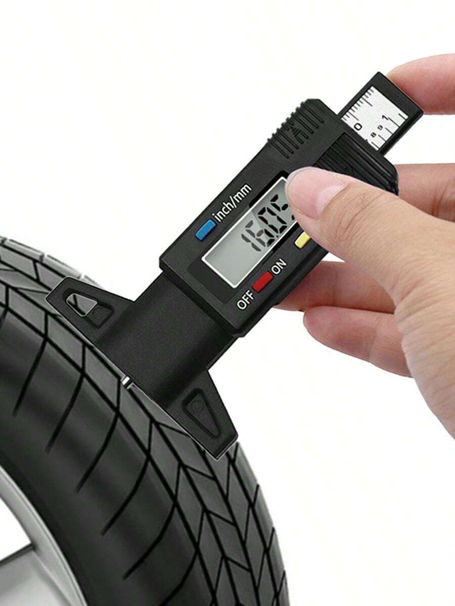 Digital Car Tire Tread Depth Gauge Measurement Tool Caliper Measuring Thickness Gauge Tire ...