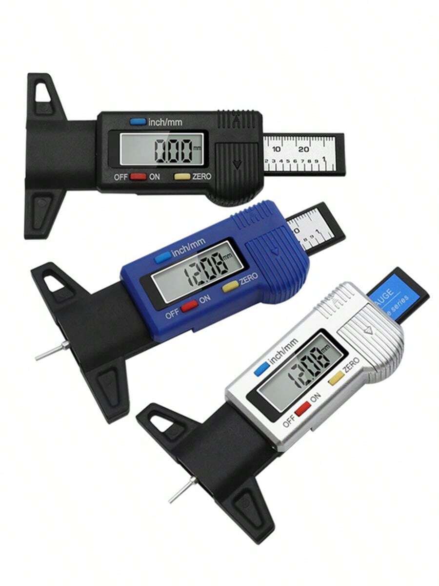 Digital Car Tire Tread Depth Gauge Measurement Tool Caliper Measuring ...