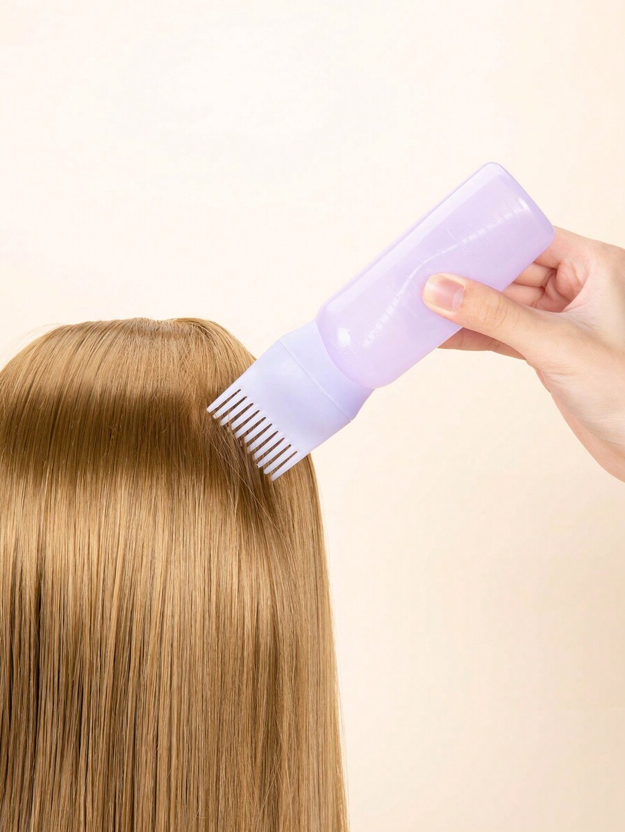 2pcs Hair Dye Applicator Bottle Colour Shampoo Bottle Oil Comb Hair Dye ...