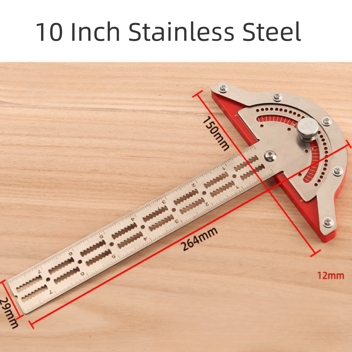 Woodworkers Edge Rule Edge Measure & Angle Finder Tool With Imperial ...