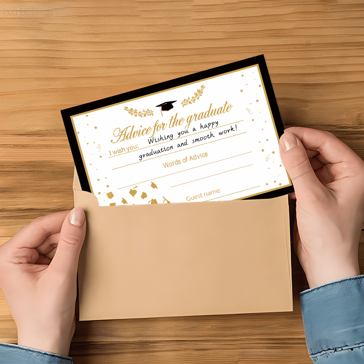 8 Sheets 2024 Graduation Paper Cards Advice Card Invitation Card For ...