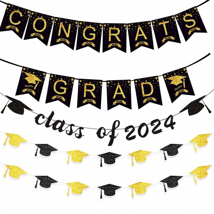 Graduation Flag Set (Class Of 2024, 2m Doctoral Cap Graduation Flag ...