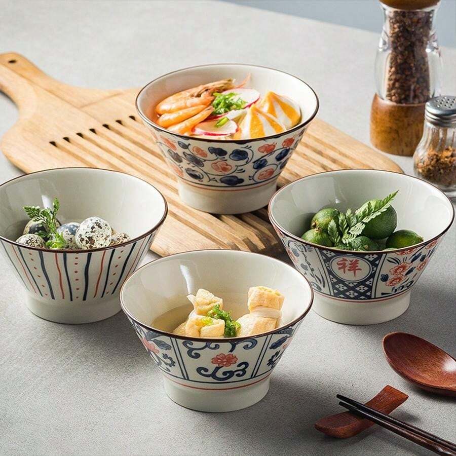 Set Of 2 Vintage And Creative Bowls For Rice, Noodles, Soup And Food At ...