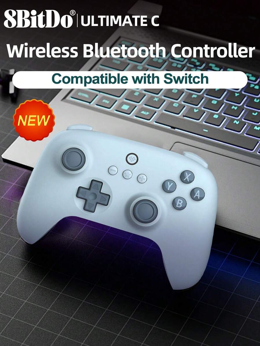 8bitdo 8BitDo Switch Gamepad Ultimate C 無線控制器，與Switch/Switch OLED ...