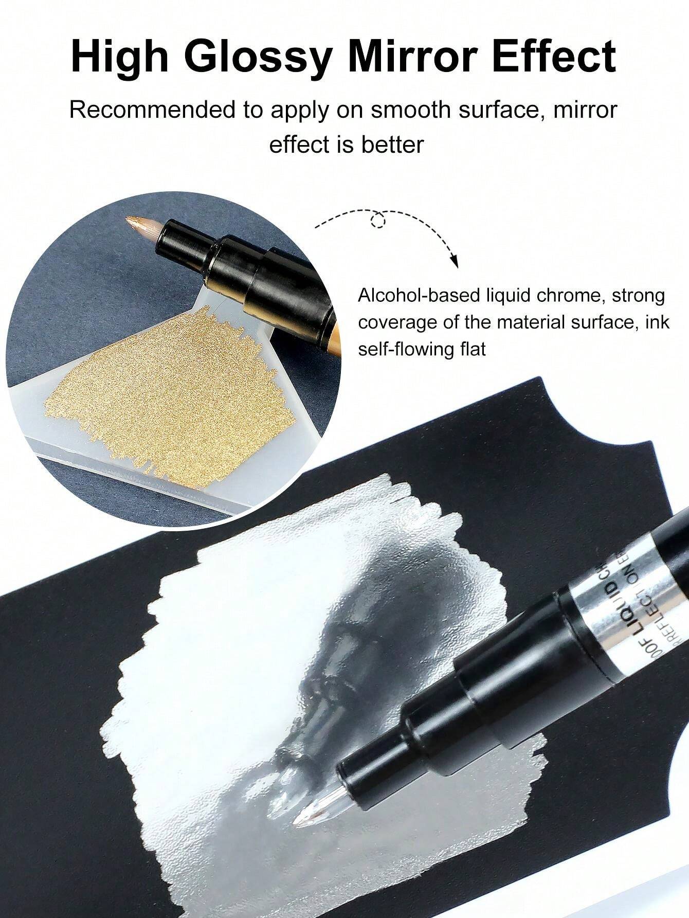 Chrome Marker 6 Colors+1pc Color Elimination Pens Combo Set, 0.7mm ...