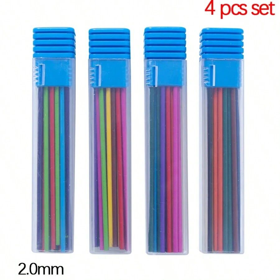 36 Colors 2.0mm Colored Pencil Lead Refills, Automatic Colored Pencil ...