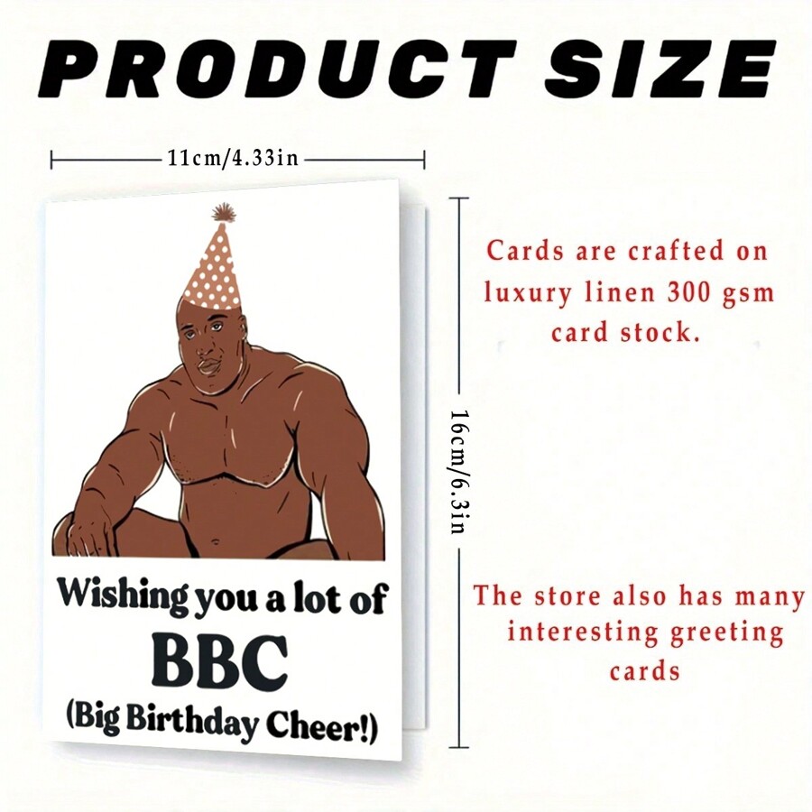 One Fun Birthday Card With Muscle Boy Design, The Best Gift For ...