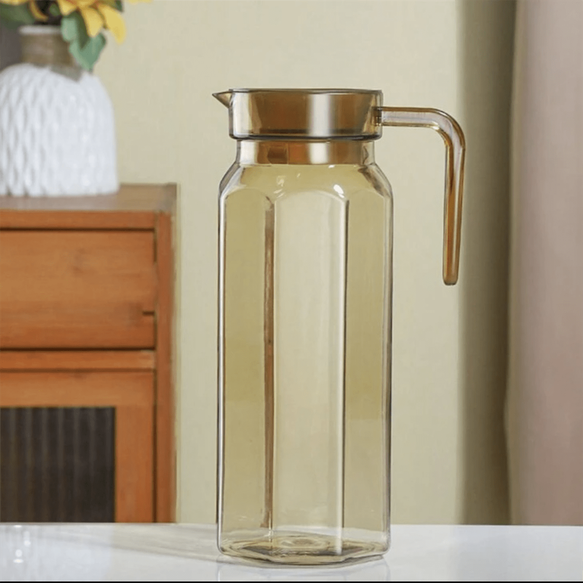 Commercial Cold Water Pitcher, Heat-Resistant Vertical Stripe Iced Tea ...