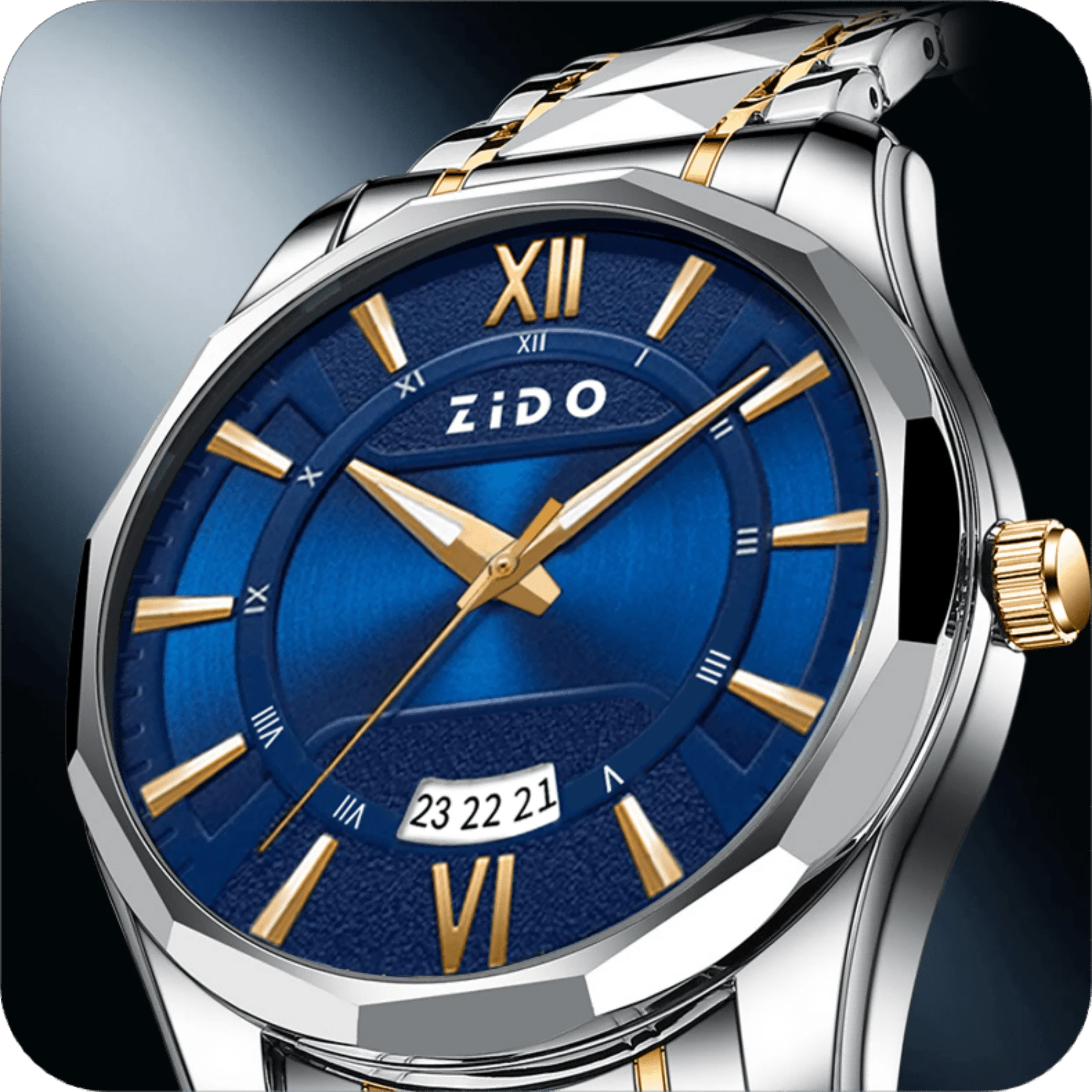 ZIDO Brand Men Business Waterproof Quartz Wrist Watch With Night Vision ...