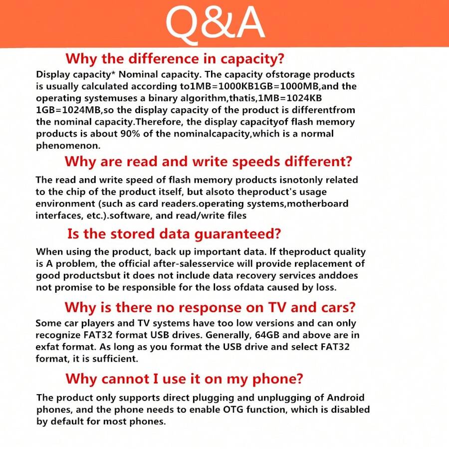 BIYETIMI Biyetimi High Speed 2-In-1 USB Drive 4GB 8GB 32GB 128GB USB 2. ...