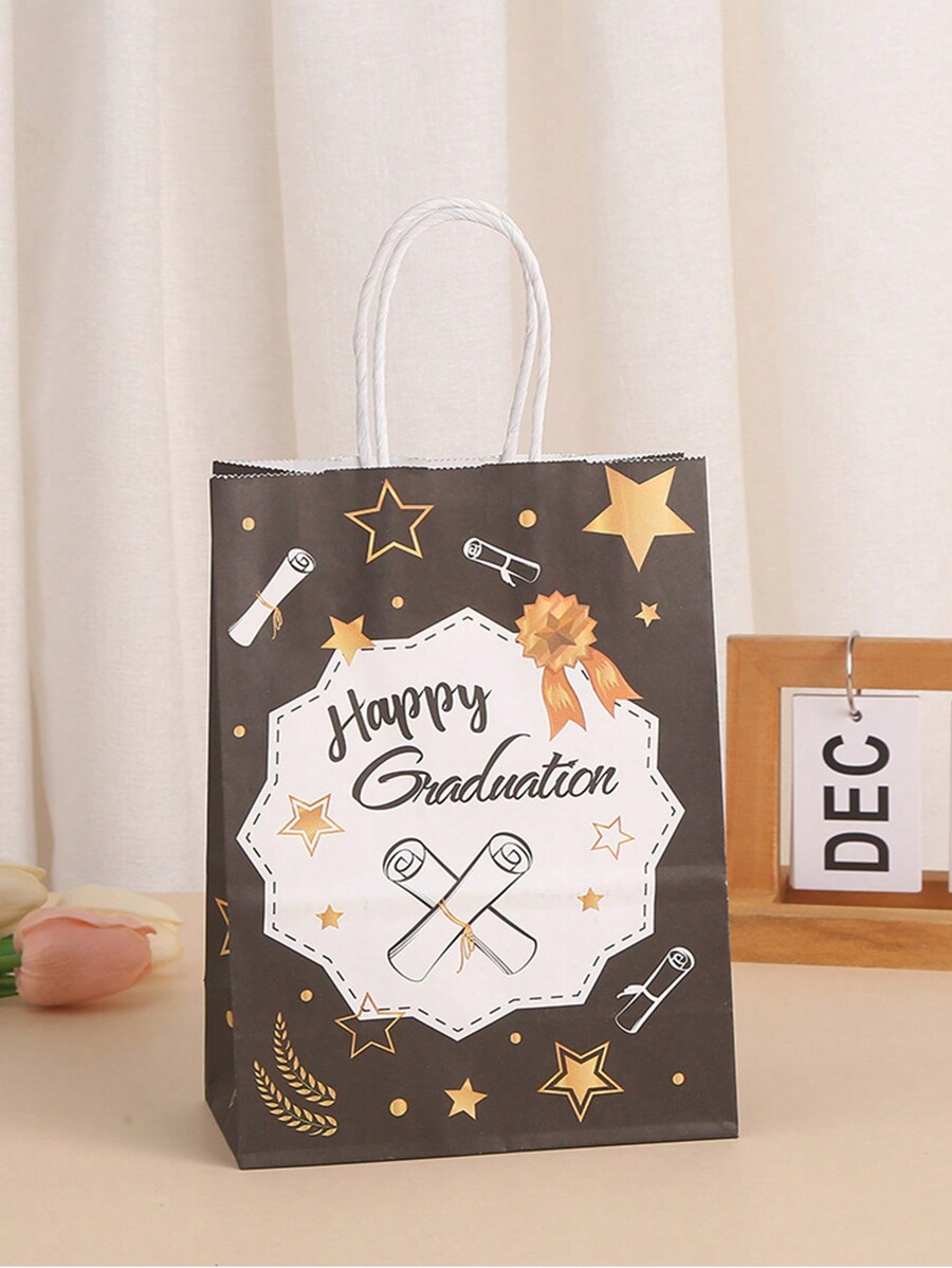 Set Of 8 Graduation Gift Bags, Graduation Ceremony Gift Bags, Handheld ...