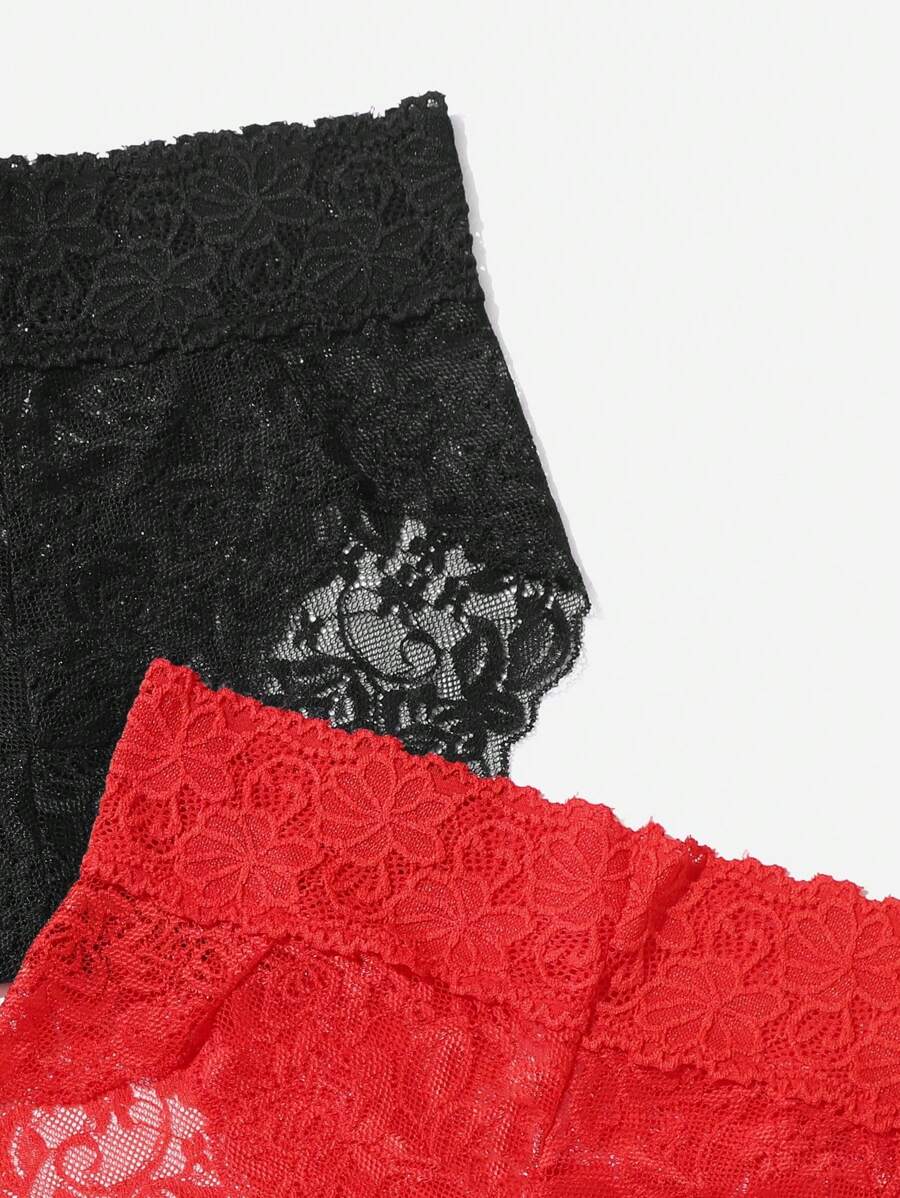 Calzones de encaje triangular de unicolor simples y cómodos para ...