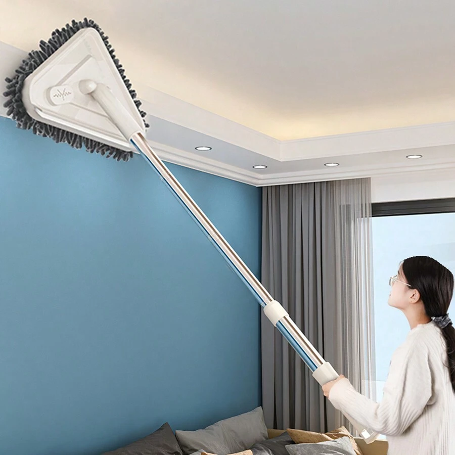 Triangle 360 Cleaning Mop Telescopic Household Ceiling Cleaning Brush ...