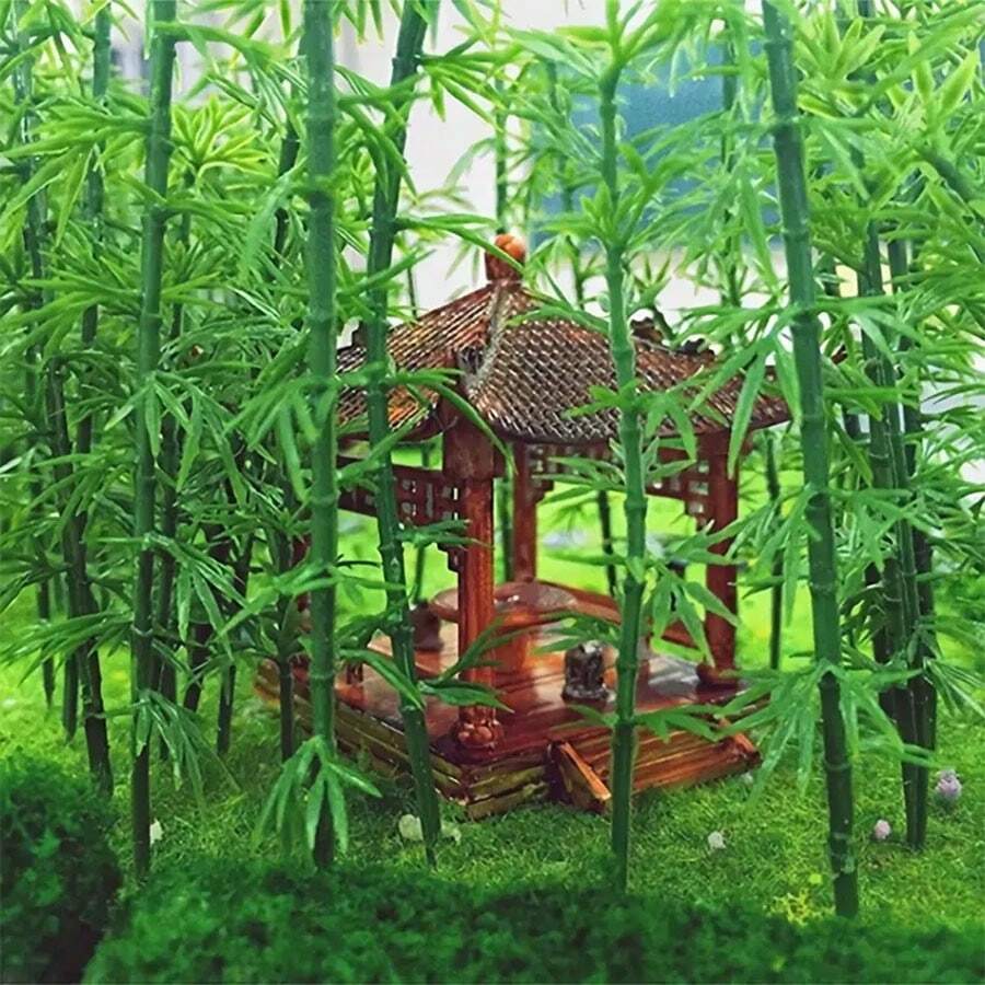 100pcs Model Bamboo Trees, Miniature Trees, For Home Decoration ...