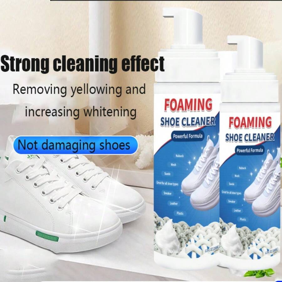 1 Bottle 200ml Athletic Shoe Cleaning Foam, Rich Lather Design, Deep ...