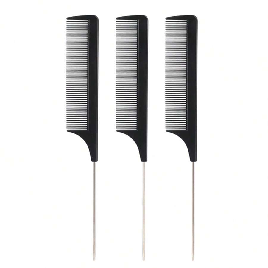 Rat Tail Comb Set For Hair Styling Rat Tail Combs Parting Combs Metal ...