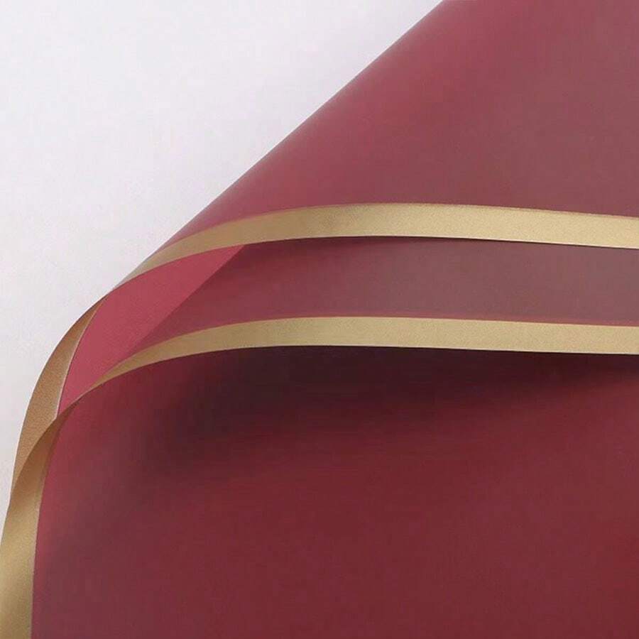 1 Pack Of 20 Sheets Gold-Edged Frosted Paper Semi-Transparent ...