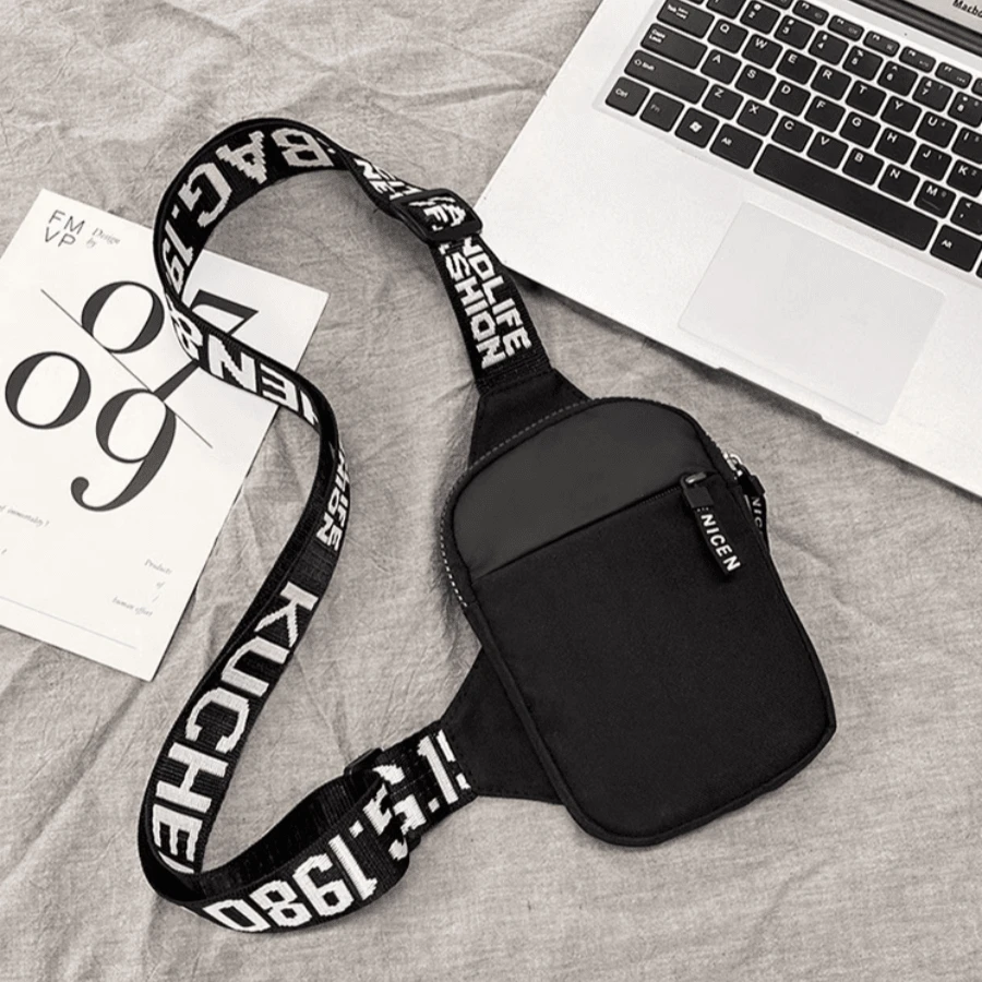 Men's Shoulder Bag INS Trend Waterproof Small Bag Messenger Bag Square ...