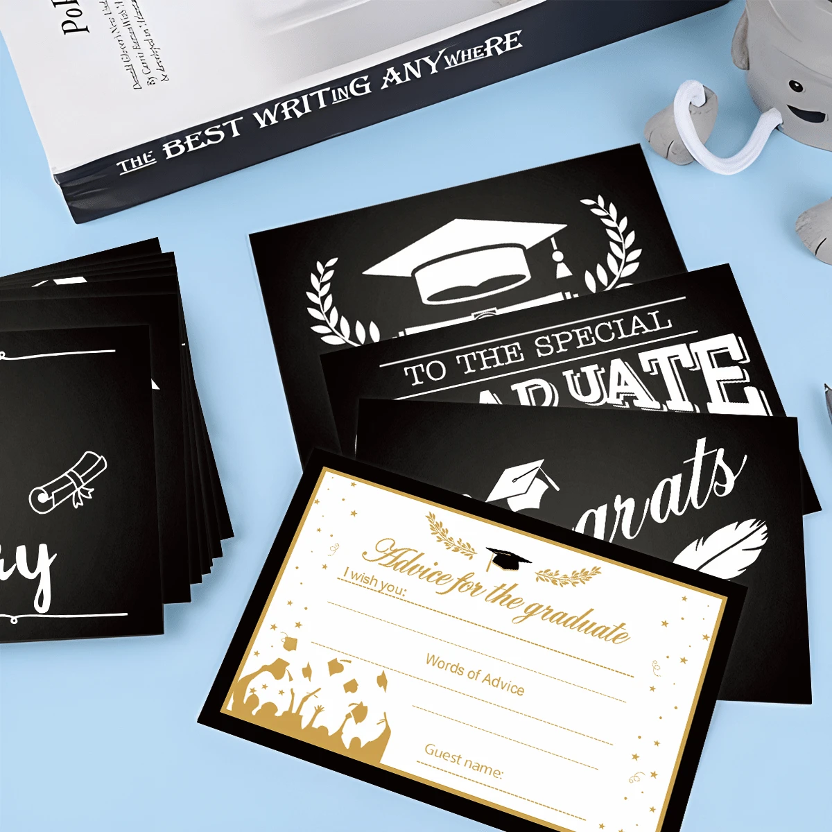 8 Sheets 2024 Graduation Paper Cards Advice Card Invitation Card For ...