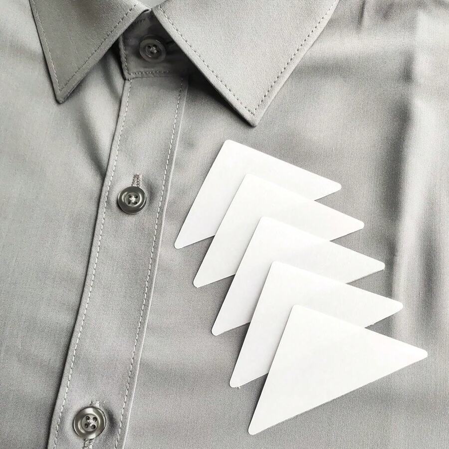 150 Pcs Men'S Shirt Collar Stays, No Roll Collar Polo Shirt Collar ...