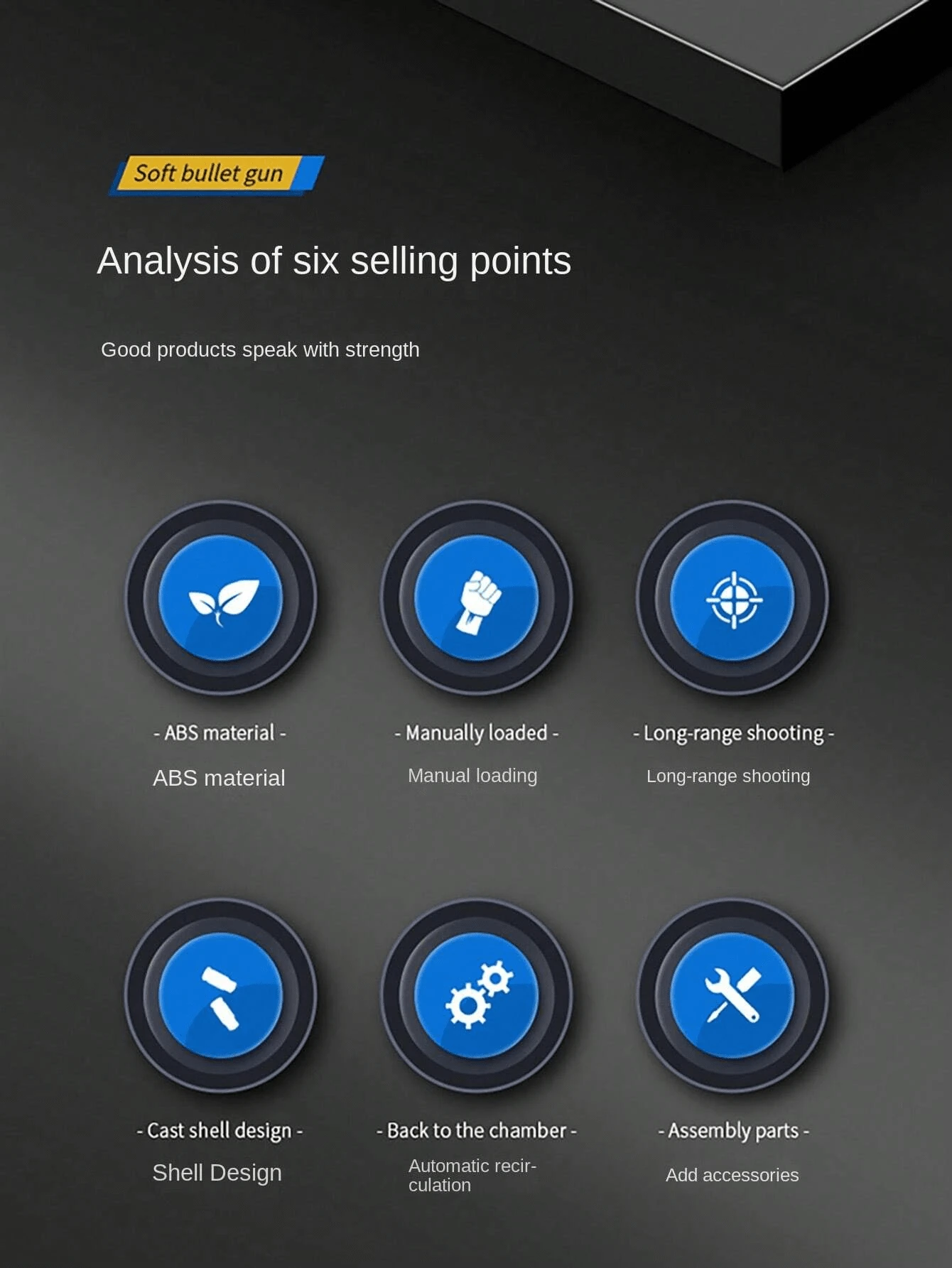 Colt 1911 Dessert Eagle Toy Gun Set, Soft Dart Gun With Shell Ejector ...