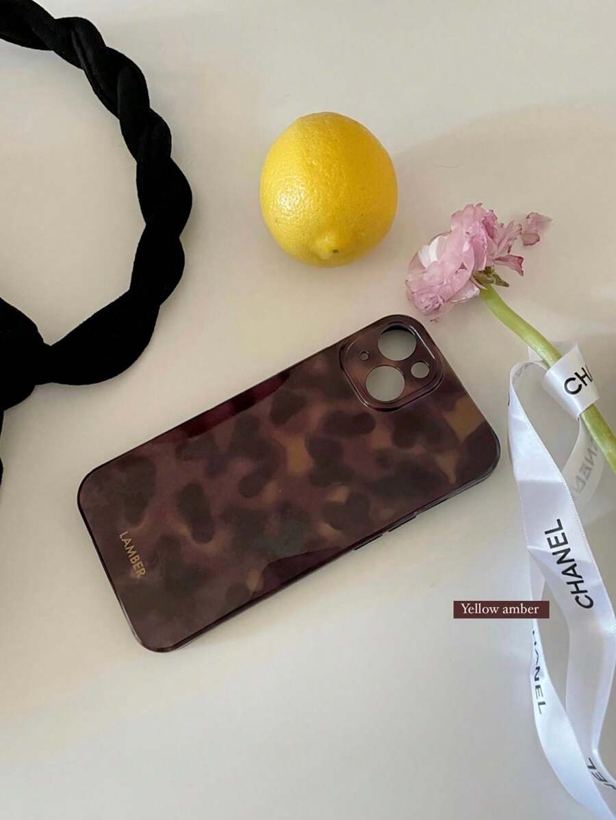 Apple Tortoise Phone Case Vintage Copper Rust Amber Color Phone Case Compatible With IPhone 16 ...