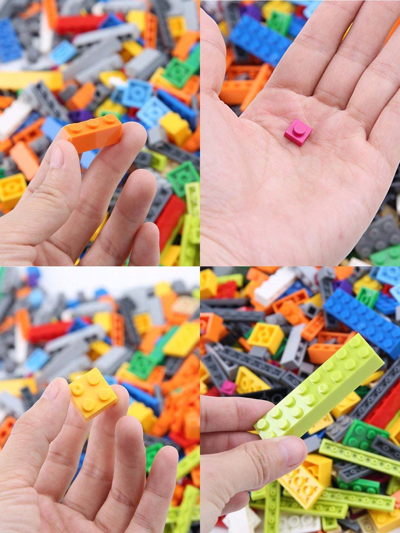 1000PCS DIY Classic Creative Building Blocks Mixed Color Small Particle ...