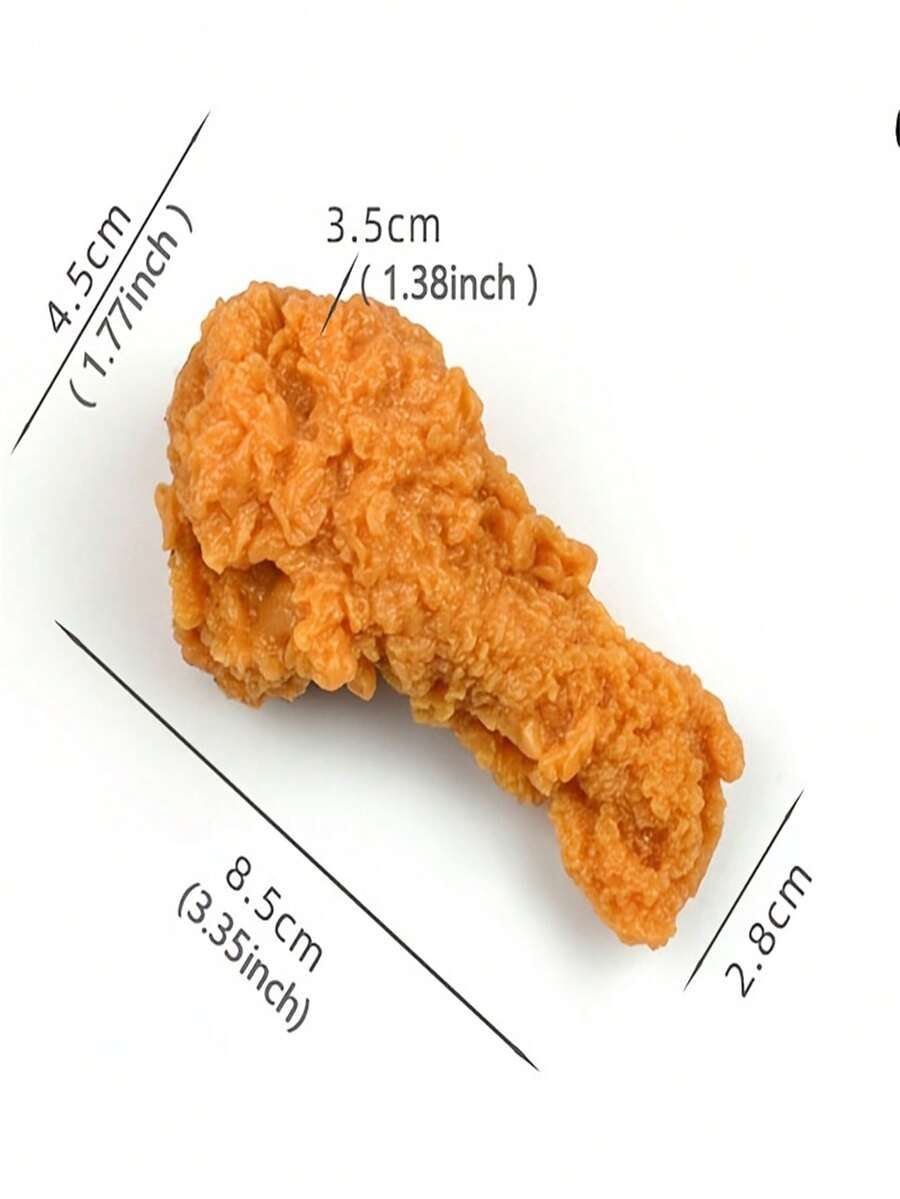 Realistic Chicken Leg Keychain - Perfect For French Fries Fanatics ...