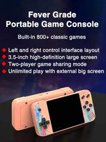 1pc 800-In-1 Games Console With Large Screen, Handheld Dual-Player ...