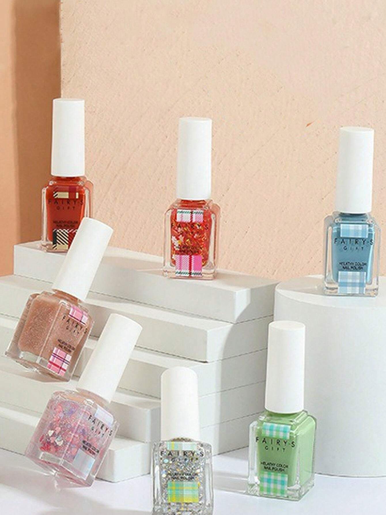 Scotch-Style Nail Polish Water-Based Gel Non-Peel Fruit-Scented Long ...