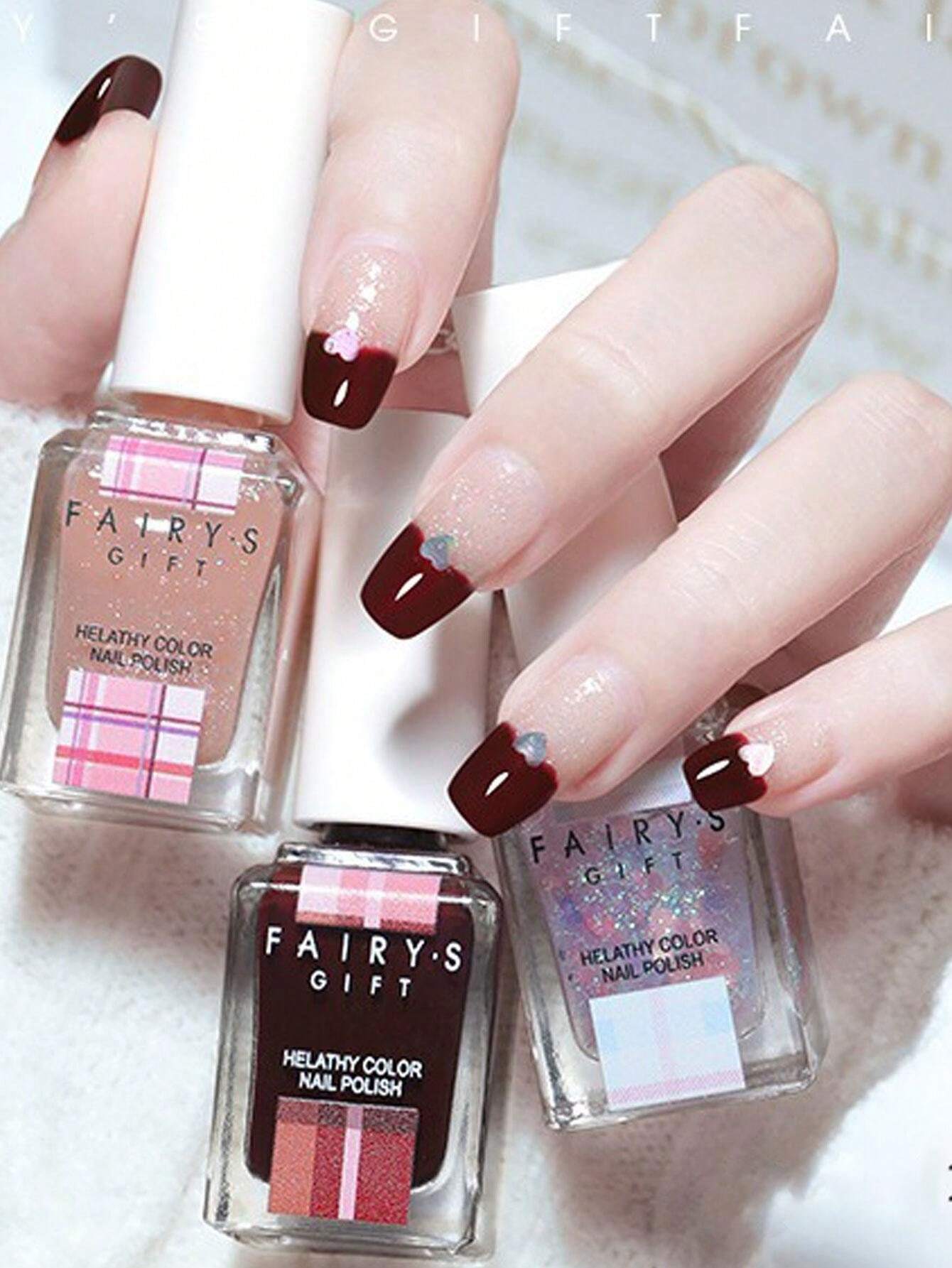 Scotch-Style Nail Polish Water-Based Gel Non-Peel Fruit-Scented Long ...