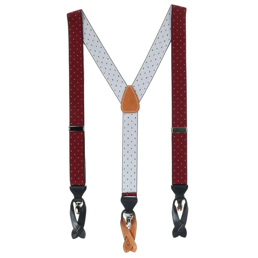 CrookhornDavis Men's Westside Step Dot Convertible Clip End Elastic ...