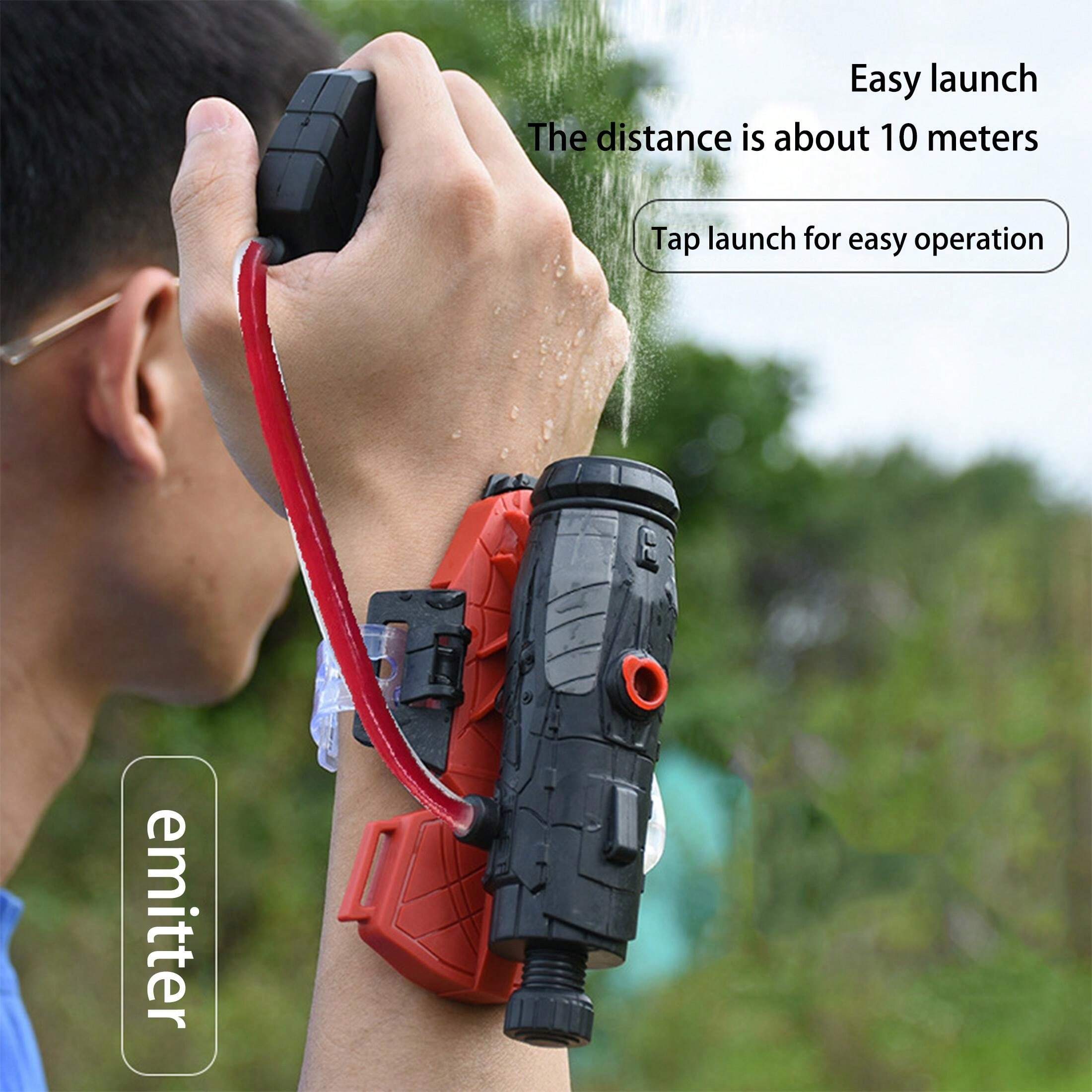 Spider Wrist Water Blaster, Adjustable Strapped Wrist Launcher, Squeeze ...
