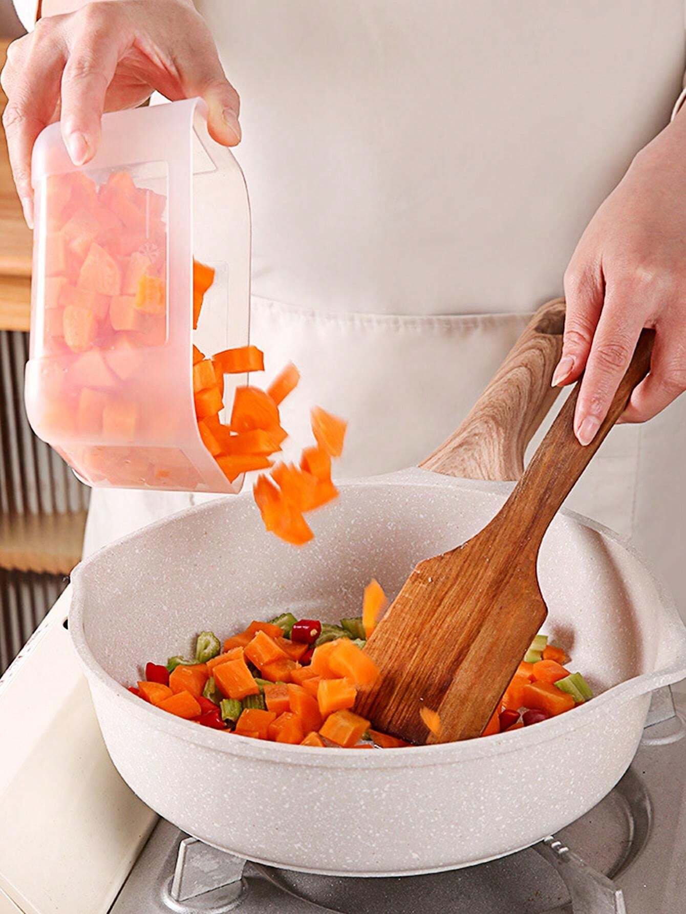 3pcs Kitchen Sealed Container Set, Plastic Jar, Refrigerator Fresh ...