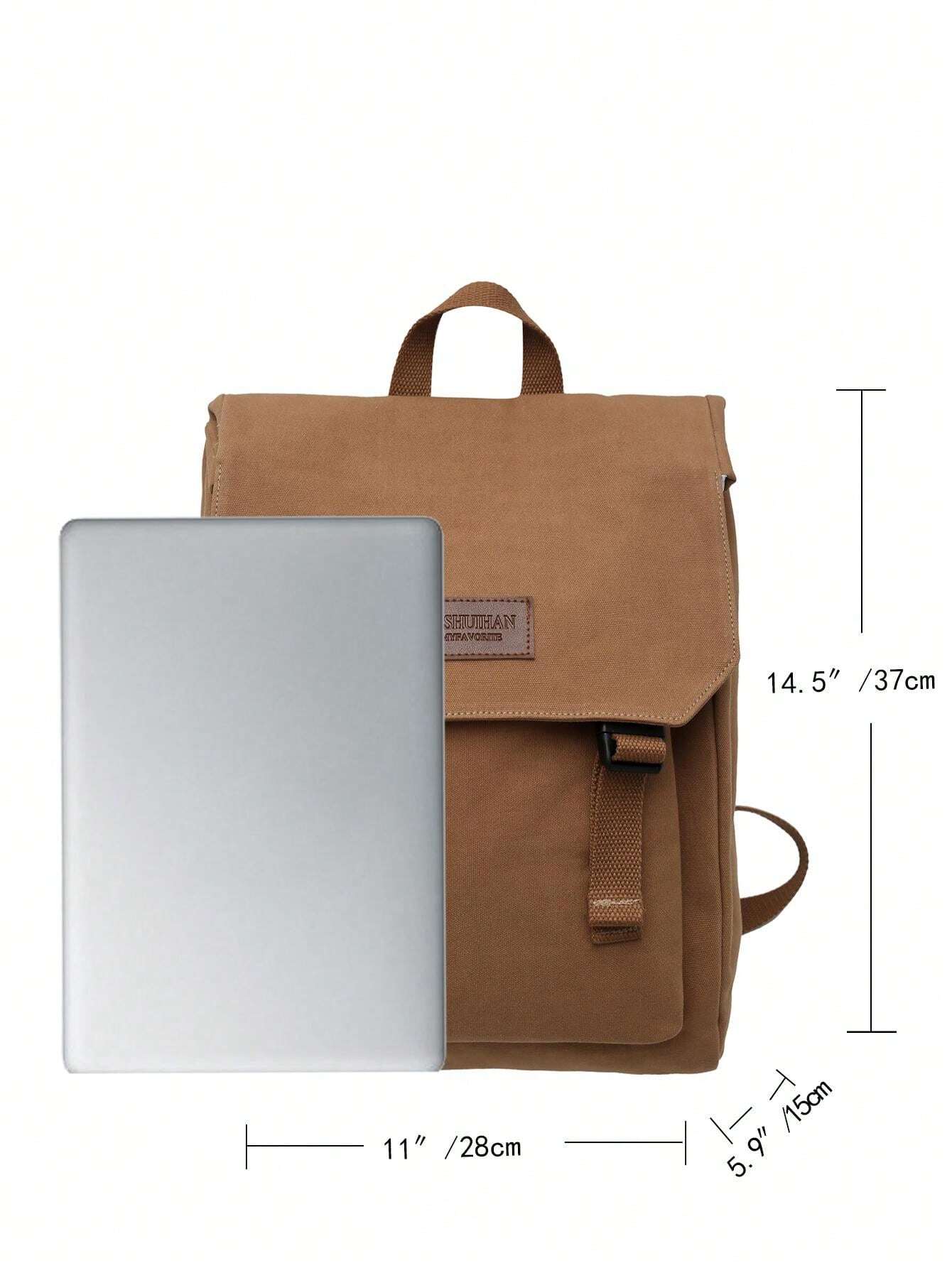 Men Letter Patch Decor Casual Daypack School Backpack College Bag ...