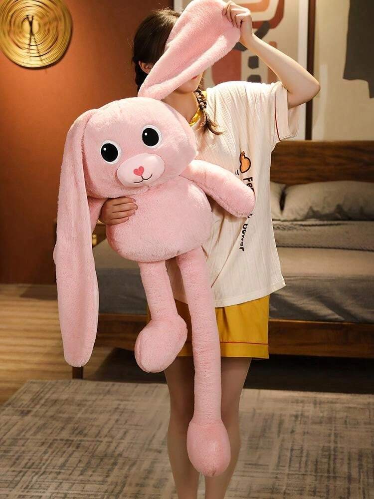 Popular White Rabbit Plush Toy With Stretchable Legs And Bunny Ear ...