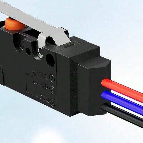 2Sets Waterproof Micro Limit Switch With Long Straight Hinge Lever SPDT ...