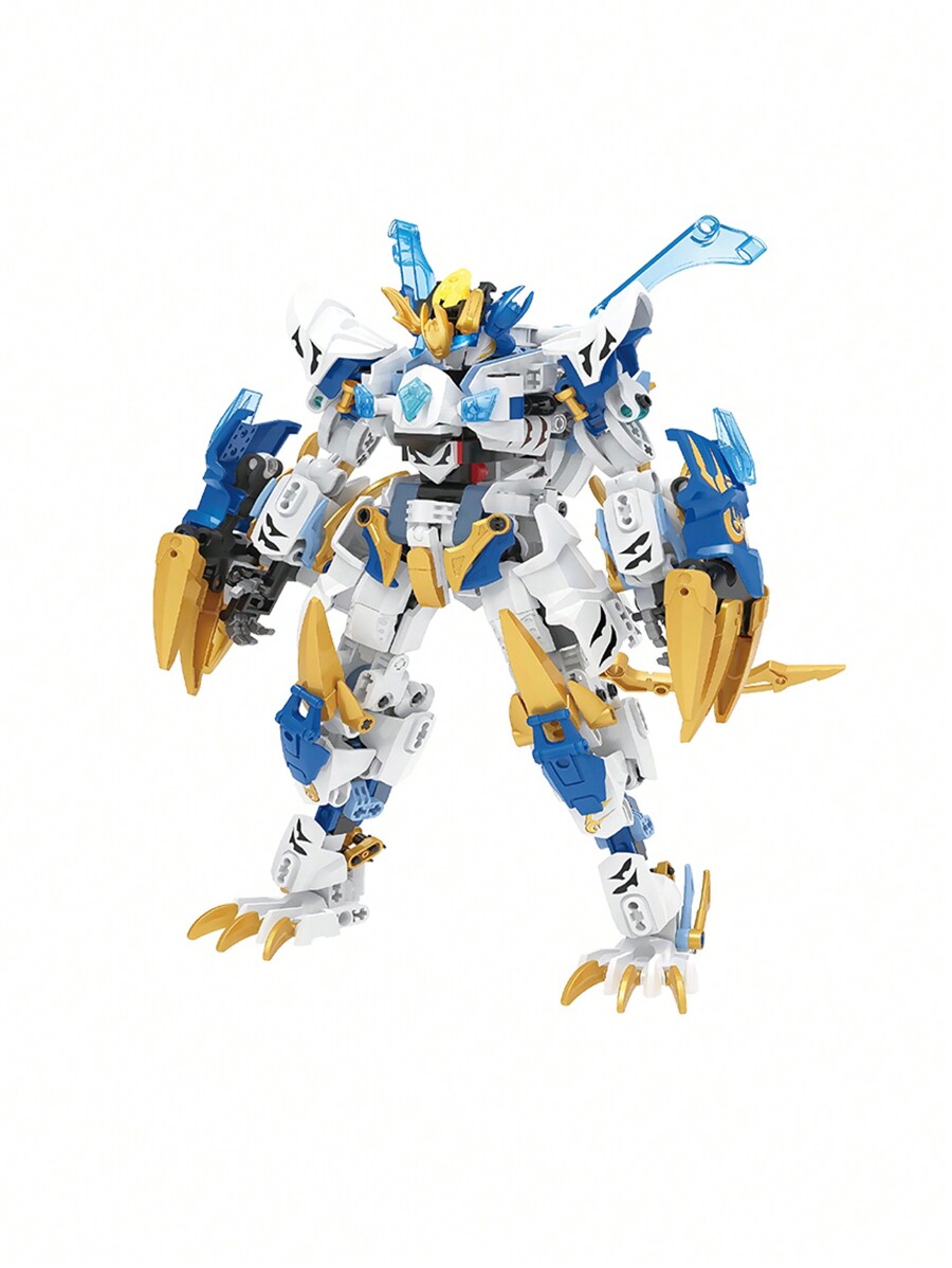 Jaki Bricks Building Block Transforming Mecha Robot Brick Blocks White ...