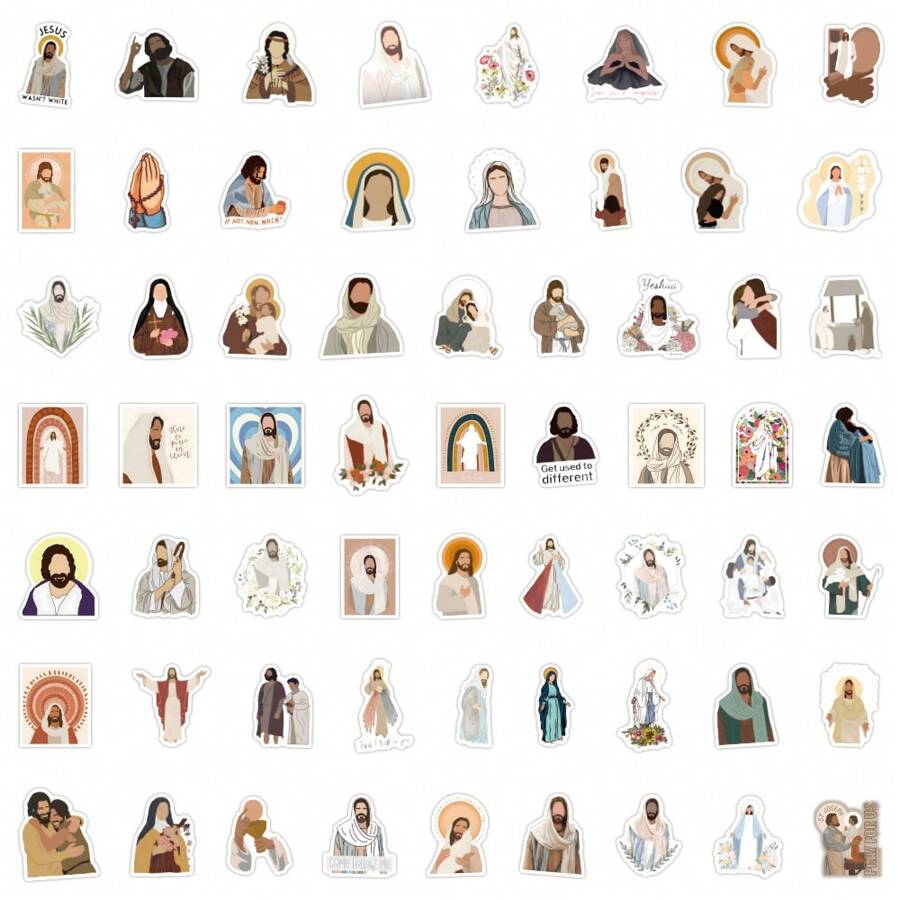 120pcs Jesus Christian Stickers Bible Verse Stickers Faith Vinyl ...