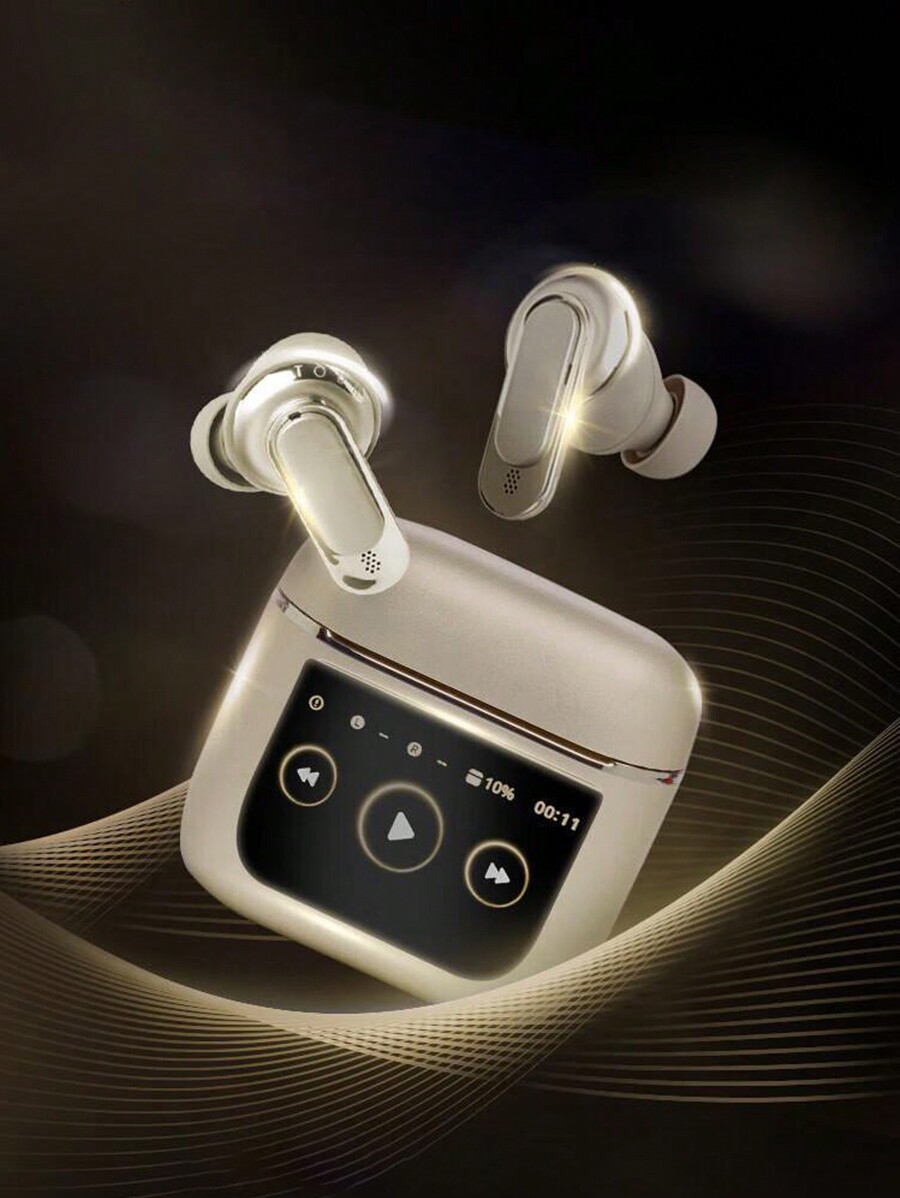 LCD Full Color True Wireless Bluetooth Earphones, True Noise Reduction ...