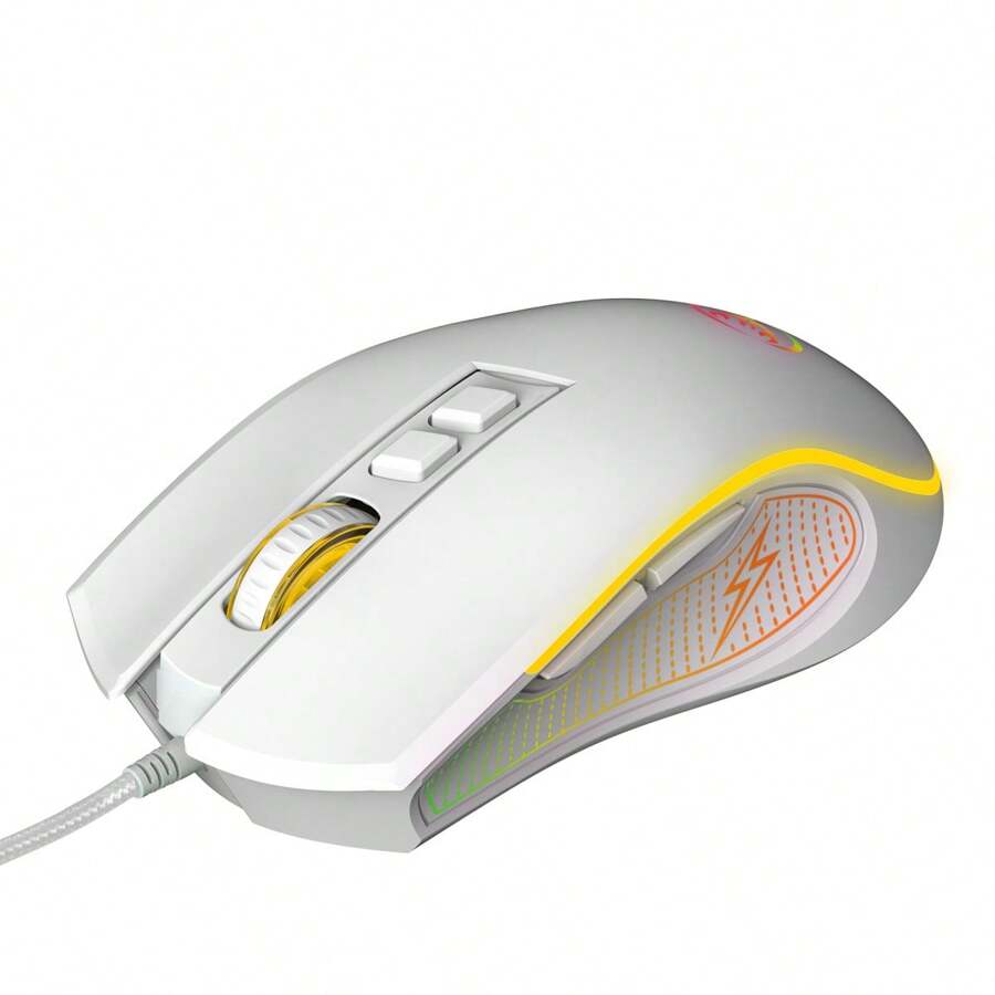 HXSJ HXSJ Wired USB Mouse With Colored Backlight, 3600DPI Adjustable ...