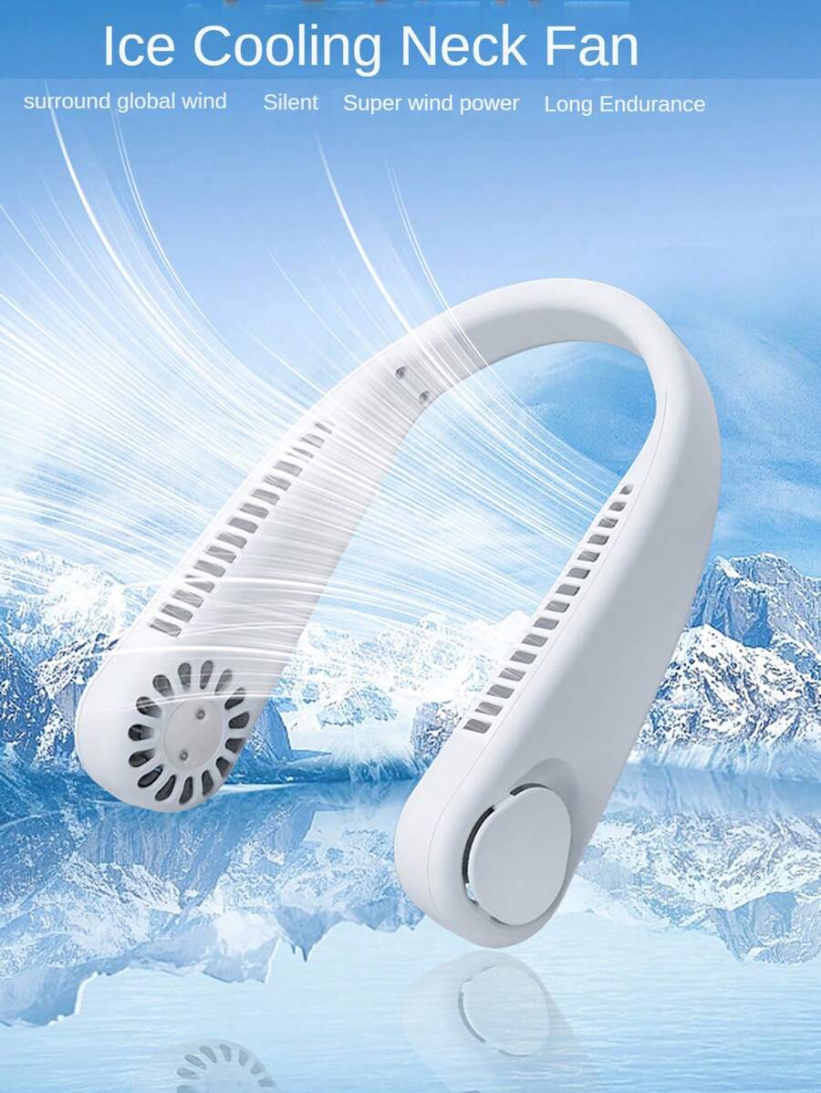 New Portable Leafless Halter Neck Fan, Third Generation Slouchy USB ...